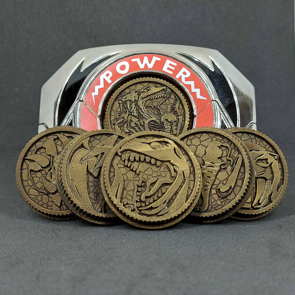 Power Rangers Dino Powers - Kyouryuu Sentai Zyuranger Power Coins [Leg ...