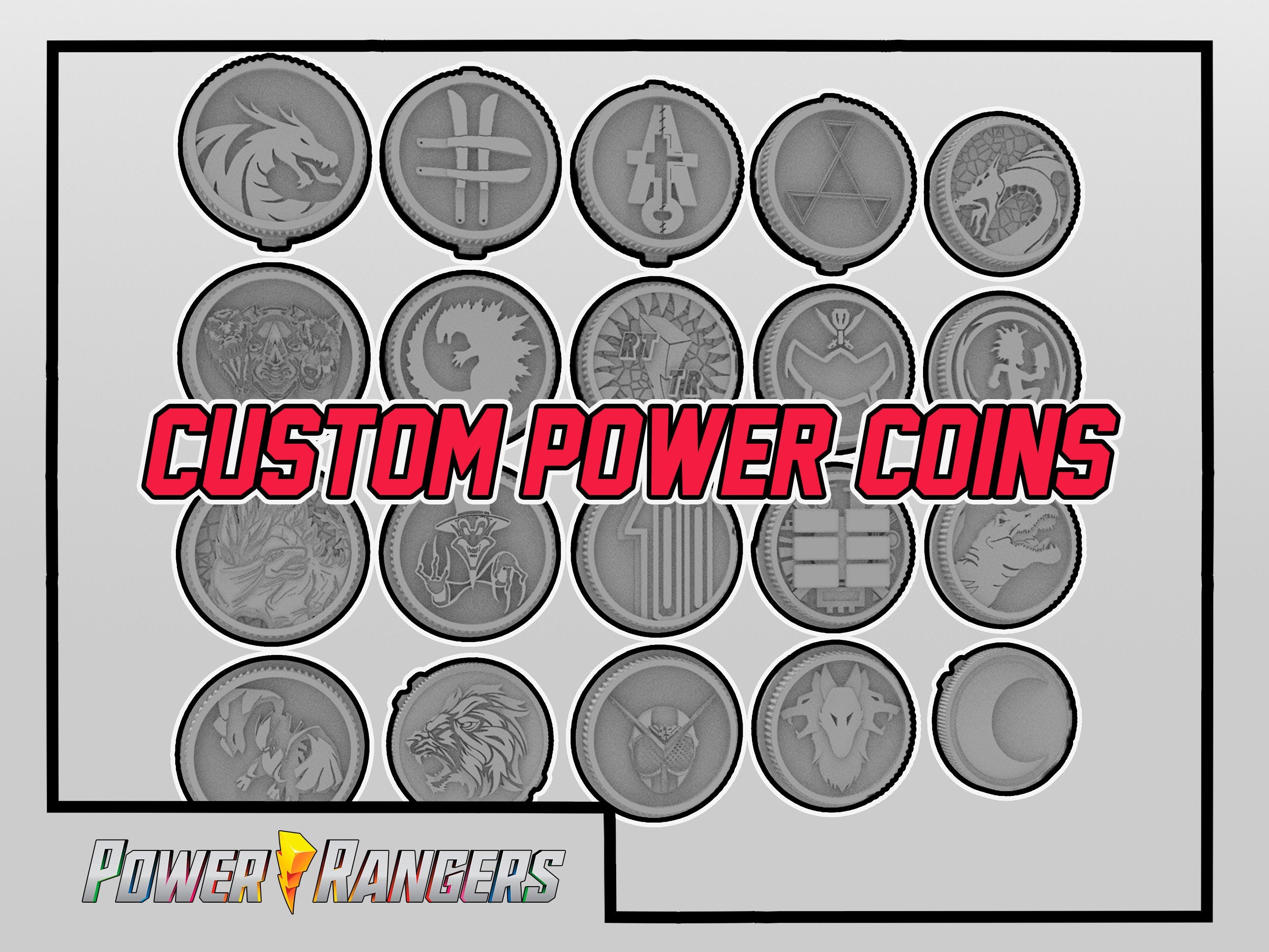 Custom Power Coins [Legacy Morpher, 1993 Morpher, Lightning Collection ...