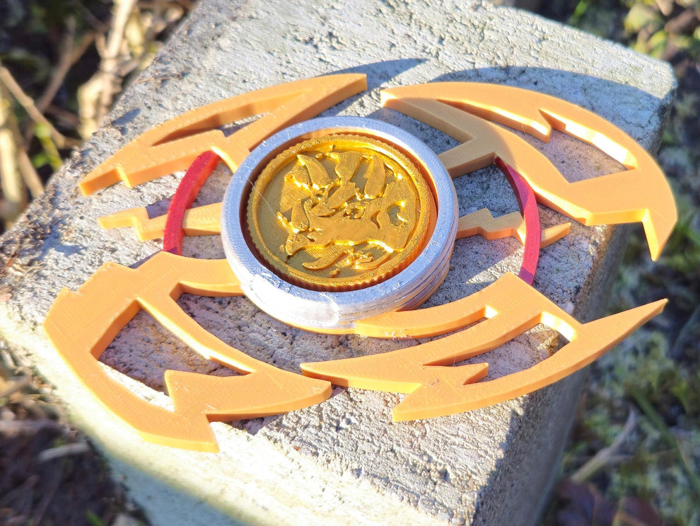 3D Printed Boom Comics Power Rangers Blue Ranger Morpher | Display Pro ...
